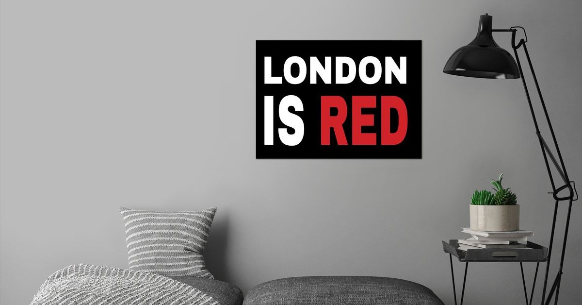 'Funny London Is Red' Poster by Wijaki Thaisusuken | Displate