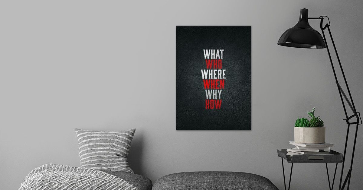 '5W1H' Poster by Pakley Studio | Displate