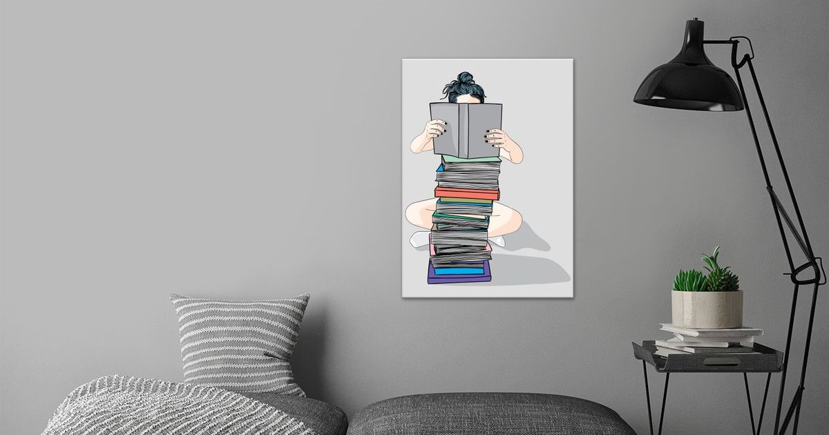 'The Children Study Hard' Poster by Aswad Art | Displate