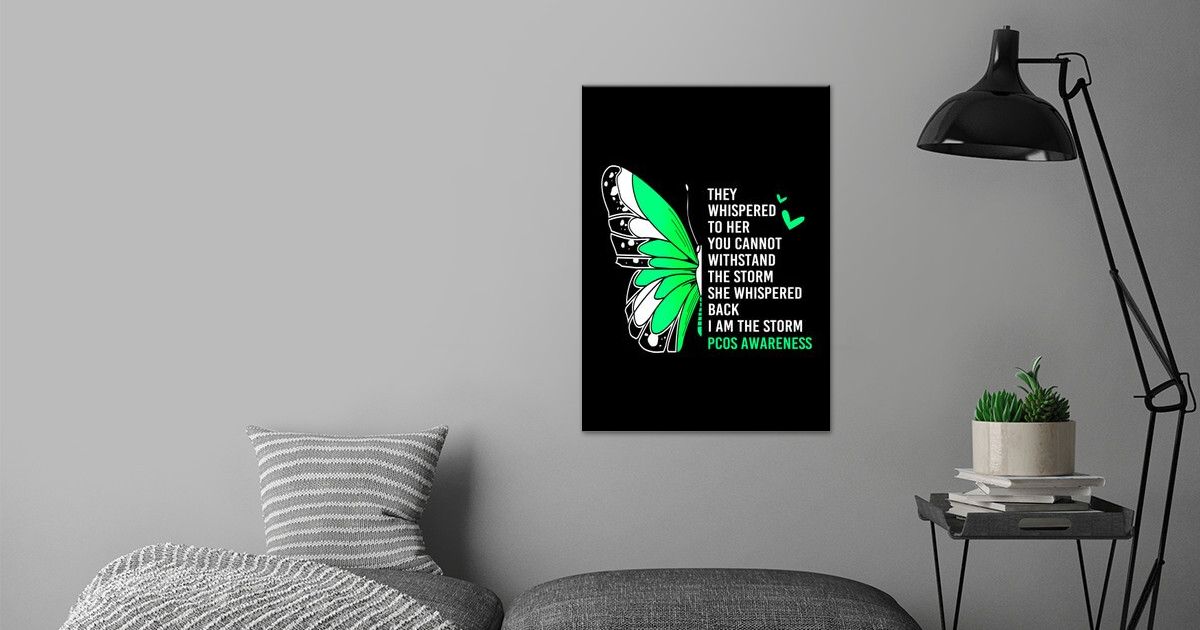 'Inspirational Quote Pcos' Poster by FunnyGifts | Displate