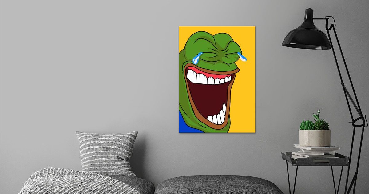'laughing pepe' Poster by hafis ardiansyah | Displate
