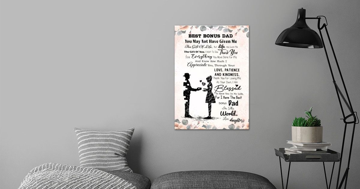 'Best Bonus Dad' Poster by Loves Poster | Displate