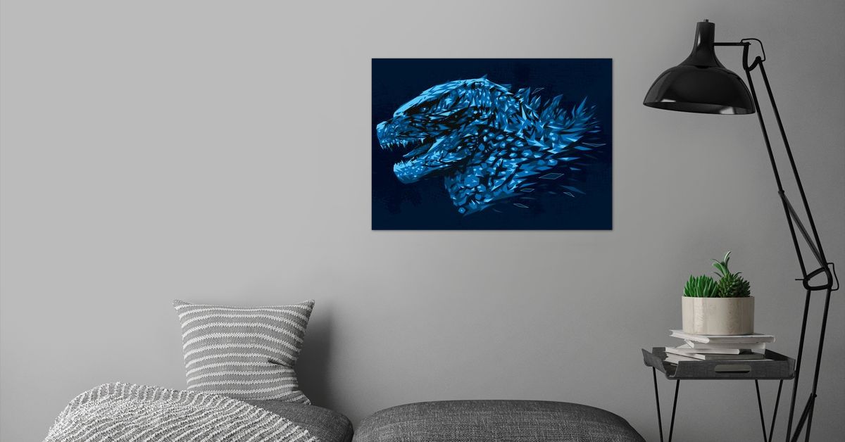 'Godzilla Portrait' Poster by Godzilla vs Kong | Displate