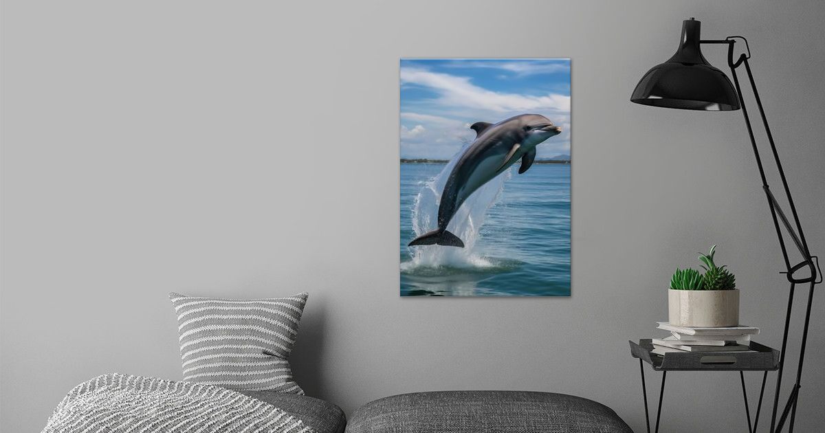 'Acrobatic dolphin' Poster by Zooscape Wildlife | Displate