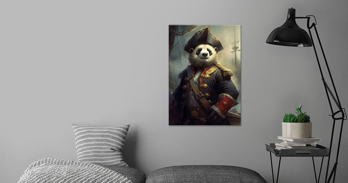 'Captain Panda the Sailor' Poster by Jensen Art | Displate