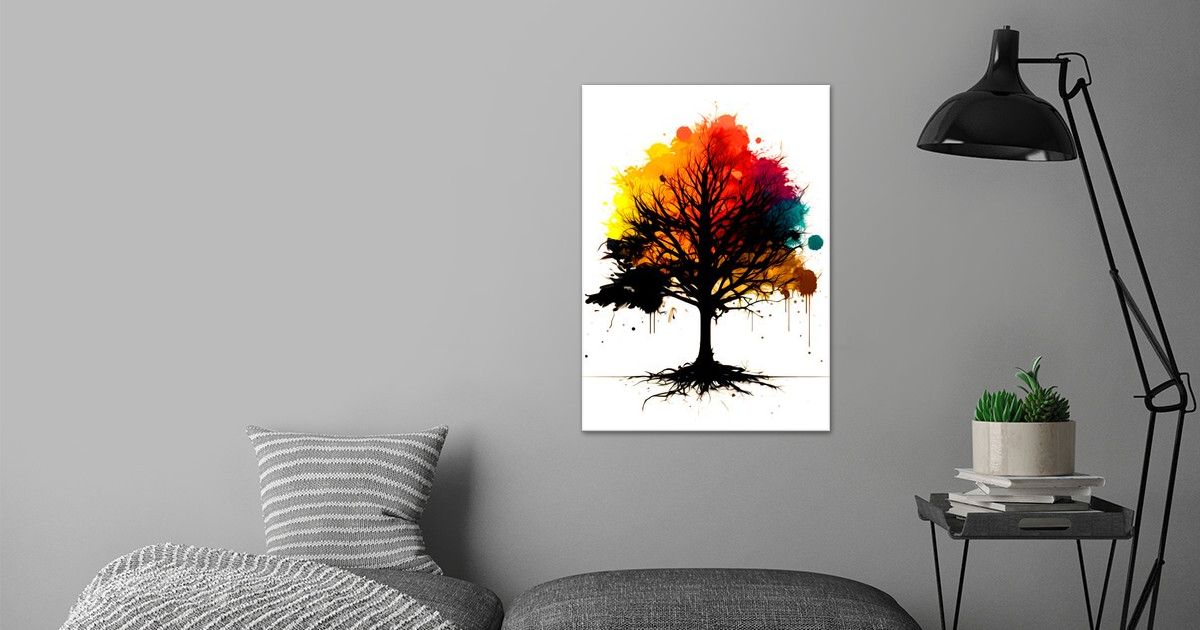 'Colorful Tree' Poster by set more | Displate