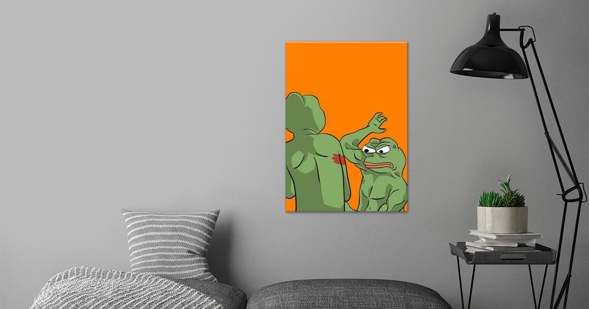 'pepe slapping' Poster by hafis ardiansyah | Displate