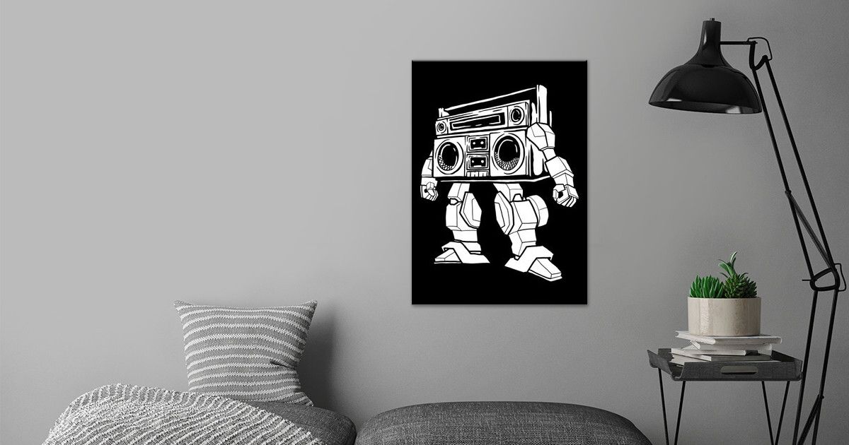 'Ghetto Blaster Robot' Poster by CrazySquirrel | Displate