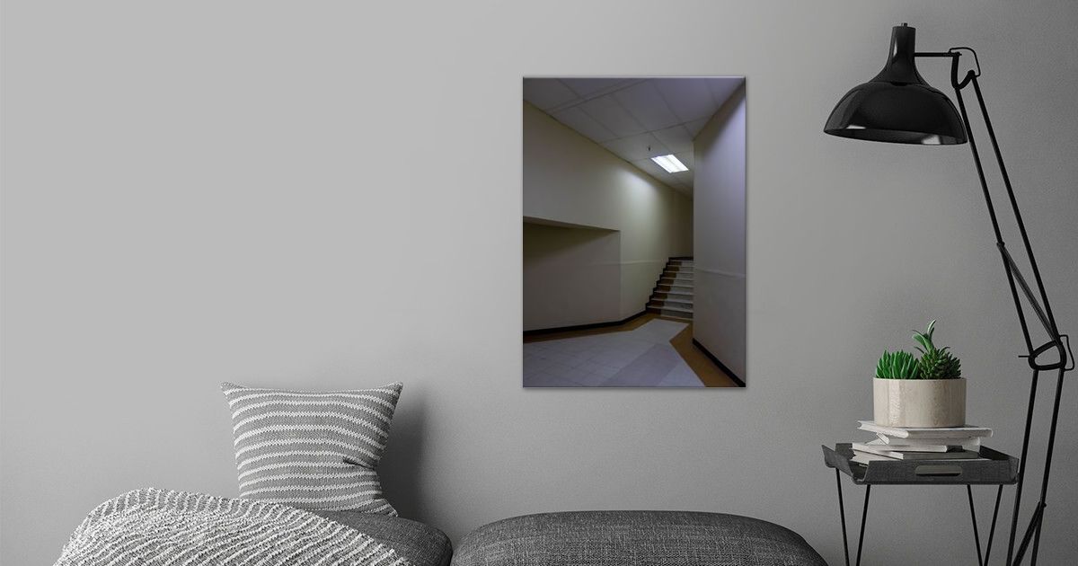 'Backroom Corridor Stairs' Poster by zombotreker | Displate