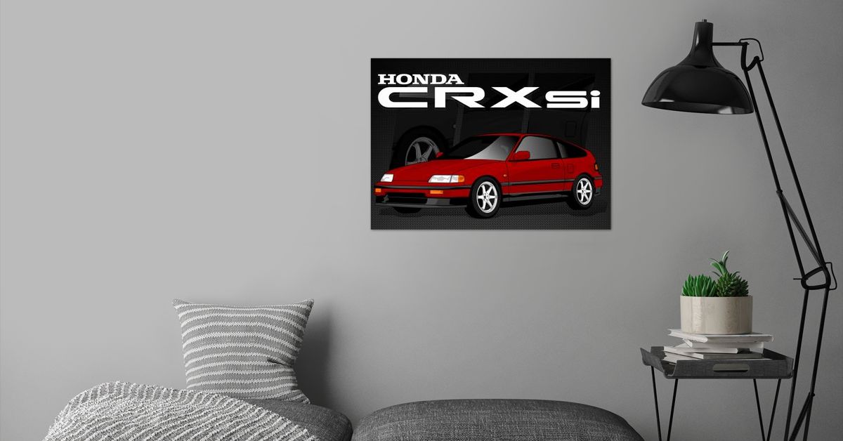 'HONDA CRX VECTOR' Poster by rifqi arrahman | Displate