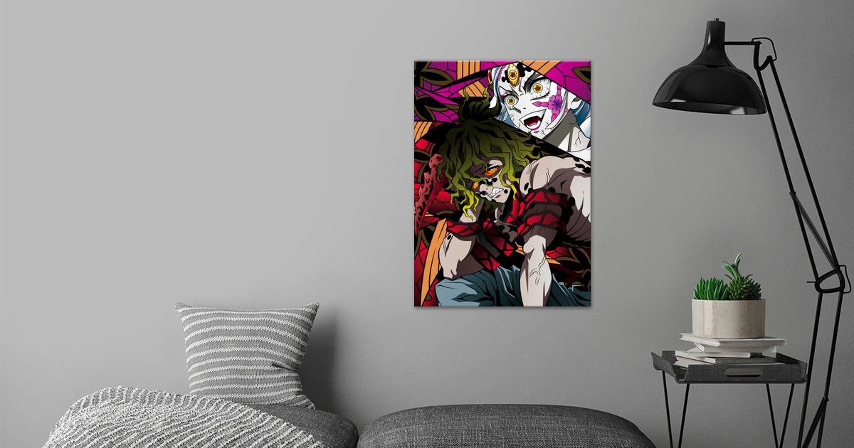 'Demon Slayer Daki Gyutaro' Poster by Black Hole Art | Displate