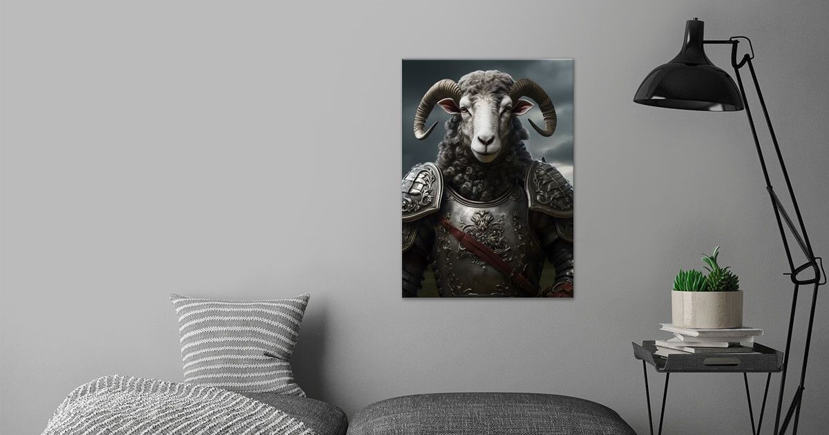 'Sheep Knight' Poster by Makadur | Displate