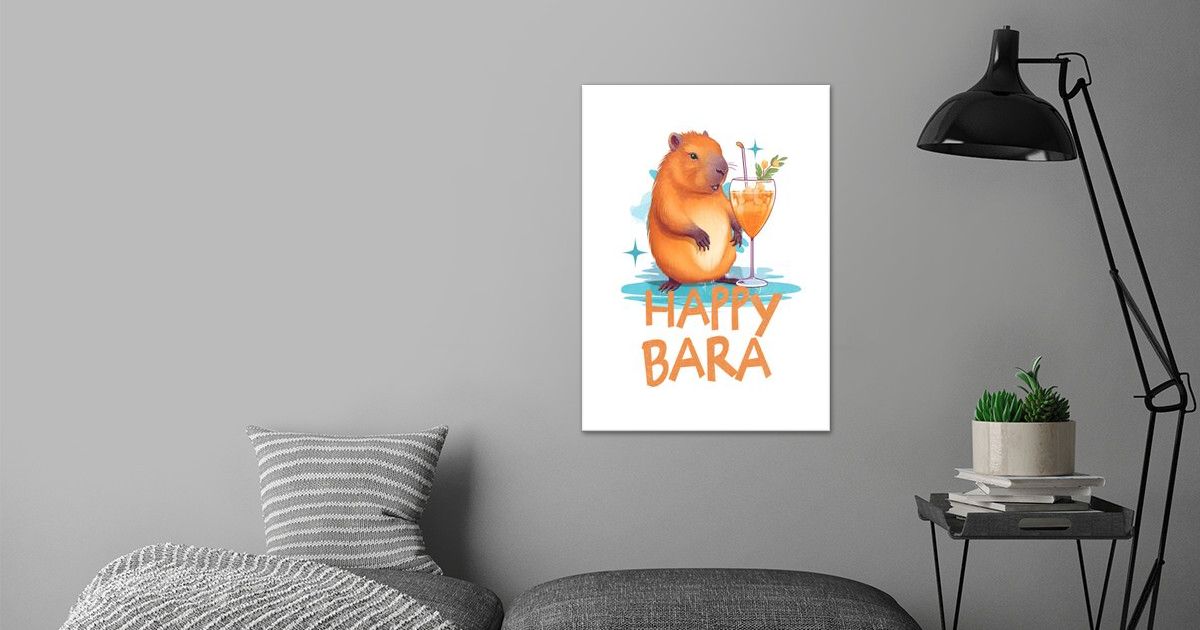 'happy bara' Poster by EDSON RAMOS | Displate
