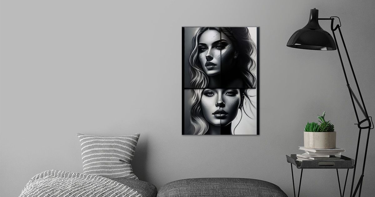 'Exotic woman art' Poster by ikiStudio iki Studio | Displate