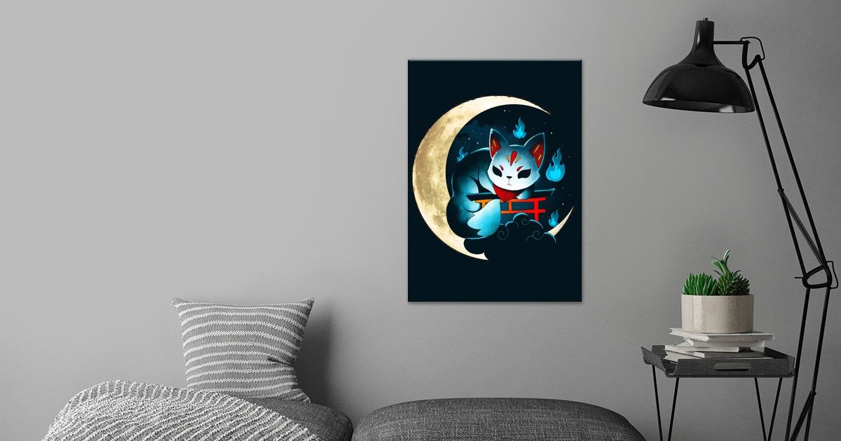 'Inari Fox Moon' Poster by Valentina Fabbri | Displate