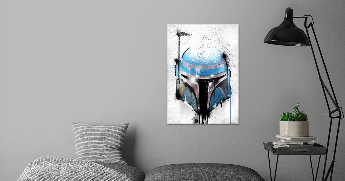 'Axe Woves Graffiti Helmet' Poster by Star Wars | Displate