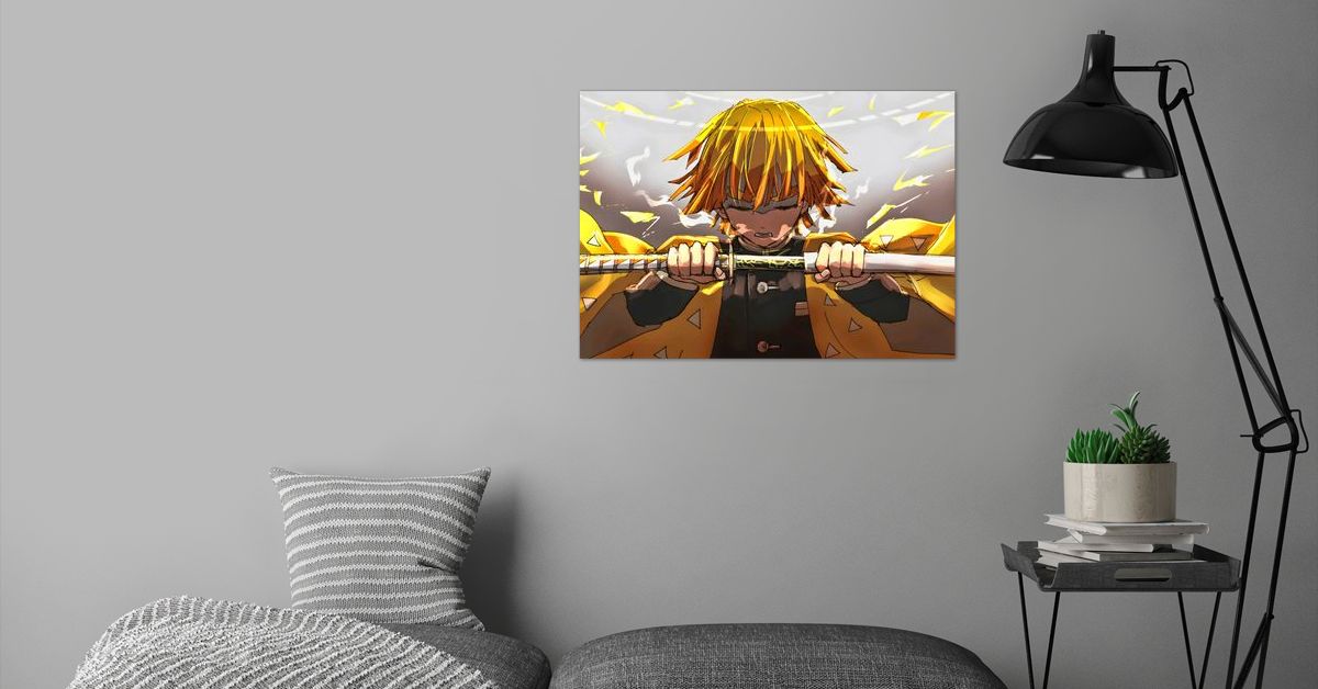 'Zenitsu Kaminari no Kokyu' Poster by Indi Creator | Displate