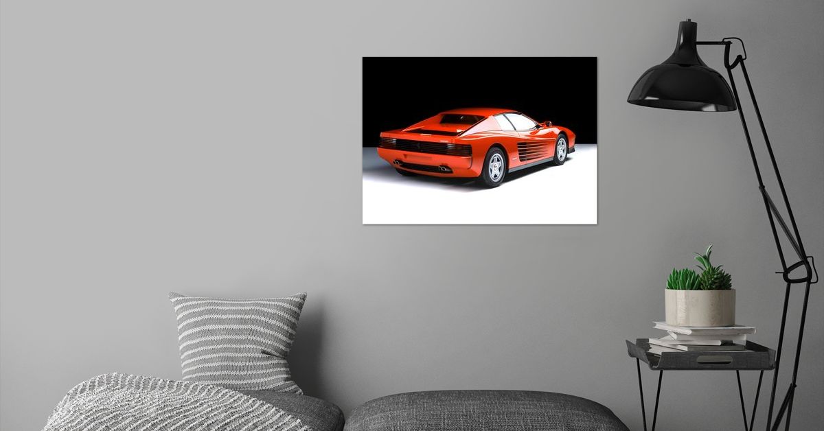 '1984 Ferrari Testarossa' Poster by Retro Wave Art | Displate