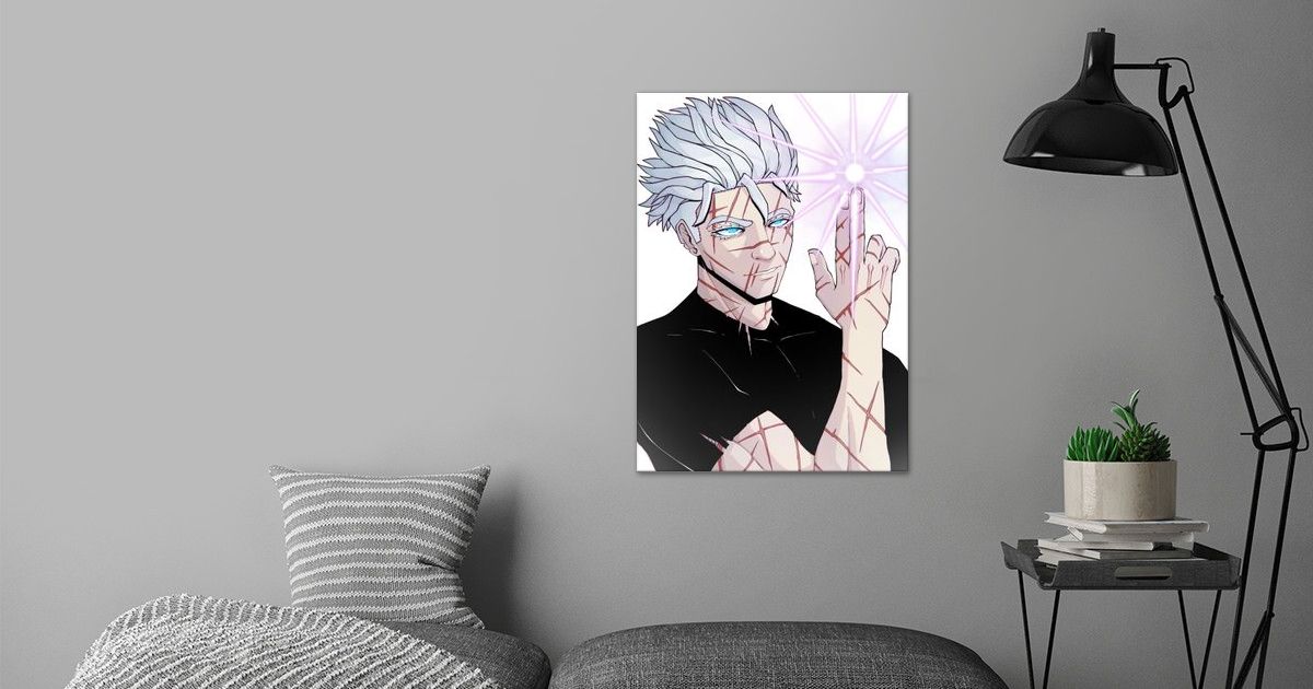 'GOJO with Scars' Poster by Mohammad Toha | Displate