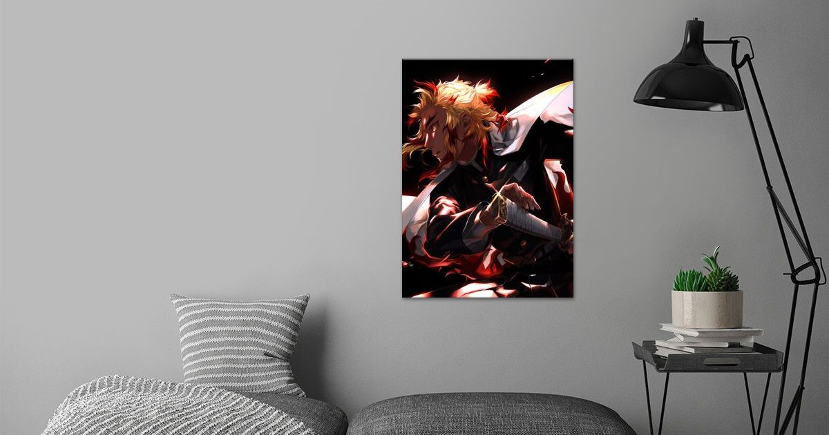 'Demon Slayer Rengoku' Poster by george | Displate