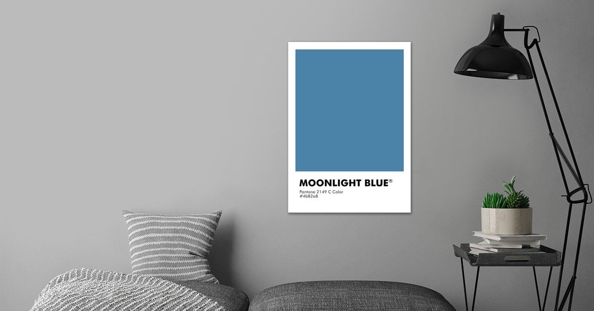 'PANTONE MOONLIGHT BLUE' Poster by Masahiro Art | Displate