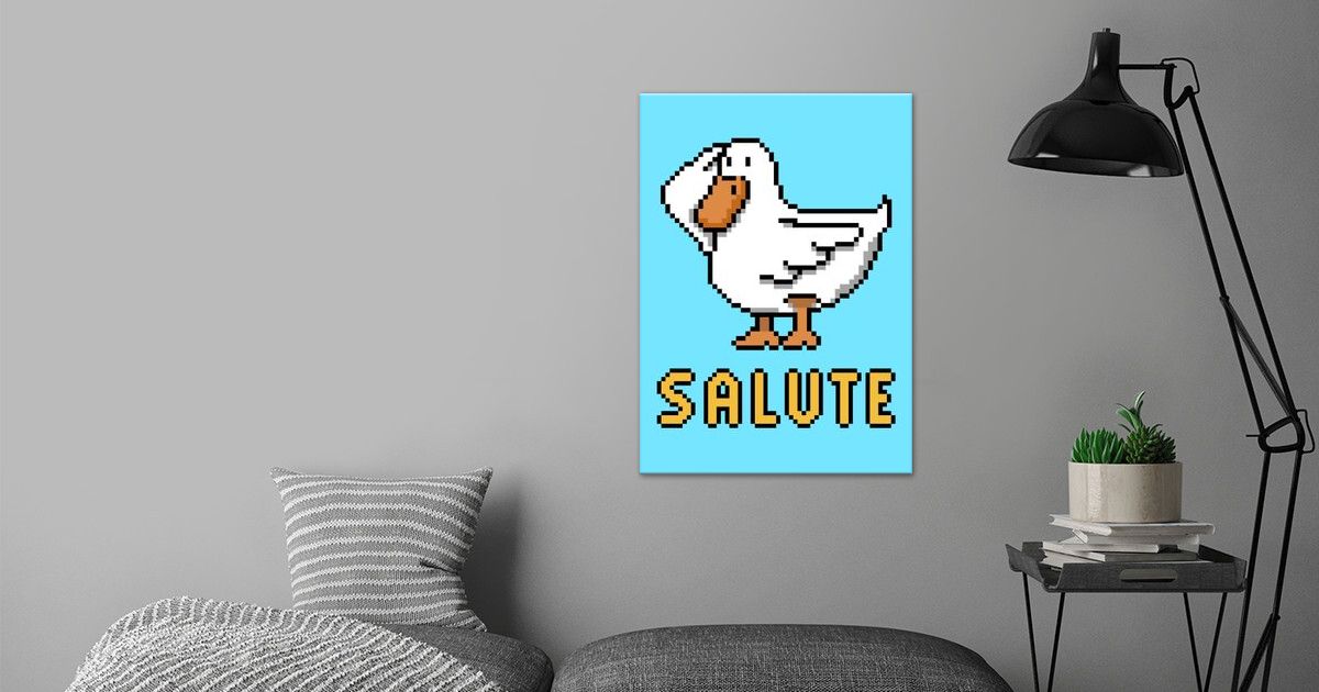 'DUCK SALUTE' Poster by Eki D Surya | Displate