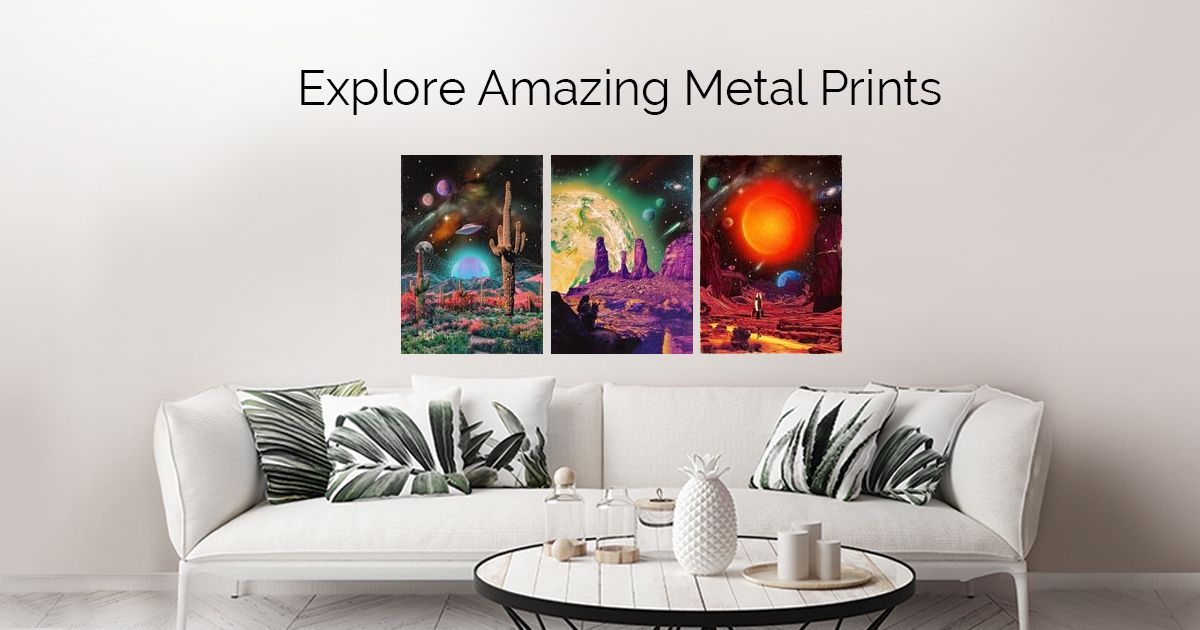 'Retro Space Landscapes' Posters | Float Chill | Displate