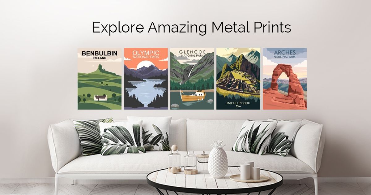 'Landscape Illustration' Posters | Beautiful Beast | Displate