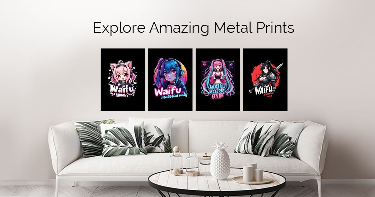 'Waifu Material' Posters | L A | Displate